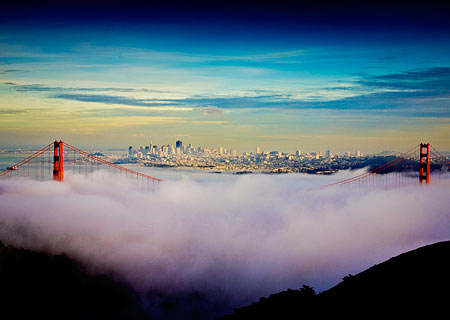 Fog rolling in over Golden Gate Bridge - Keith Simonian Photography