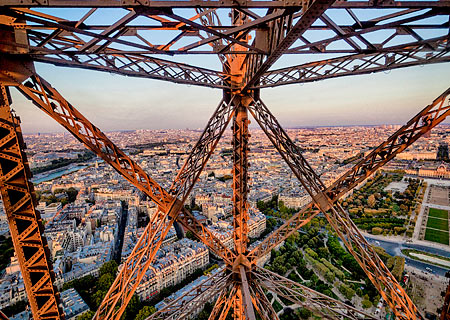 Inside the Eiffel Tower - Paris France - Keith Simonian Photography