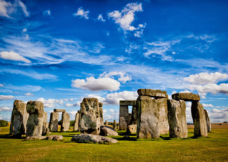 Stonehenge-Blue-Sky-with-Clouds - Keith Simonian Photography